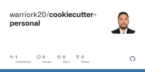 github warriork20 cookiecutter personal