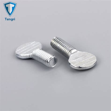 Ansi Carbon Steel Racket Screw Wave Plate Thumb Screws With Iso