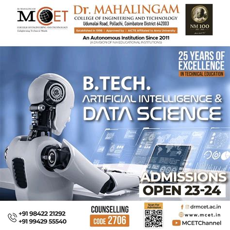 Mcet Ai Ds Department On Linkedin Mcet Mcetpollachi Pollachi Engineering Admissions