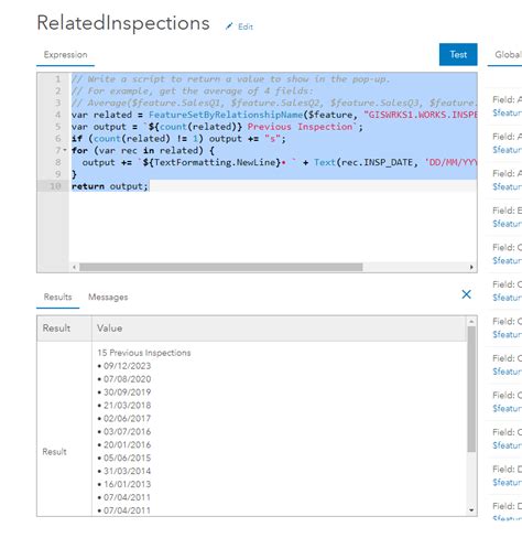 arcade not working in pop up page 2 esri community
