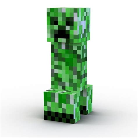 3d Minecraft Creeper 3d Model Криперы Поделки Minecraft Minecraft скины