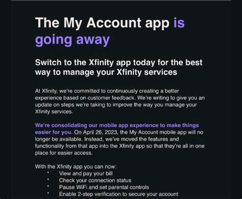Migration Away From My Xfinity App And To Xfinity App Xfinity Community Forum