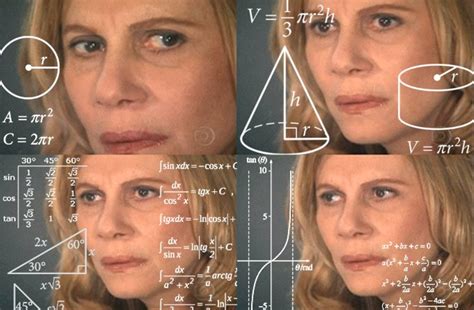 Confused Blonde Lady Math Lady Template Math Lady Confused Lady
