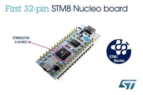 st releases compact 32 pin stm8 nucleo boards duino
