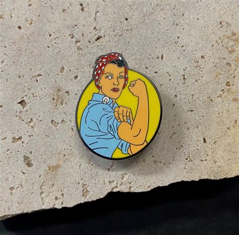 Enamel Pin Rosie The Riveter Phoenix Menswear
