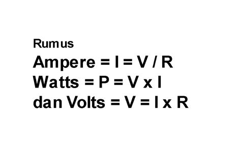 Perbedaan Watt Volt Dan Ampere Yang Perlu Diketahui Youg
