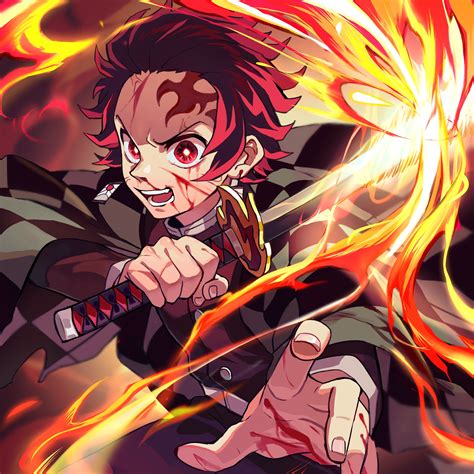 Kamado Tanjirou Kimetsu No Yaiba Drawn By Qin Danbooru