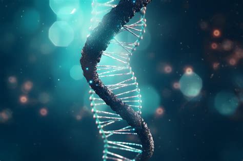 Premium Ai Image Dna Helix Intertwined With Binary Code Strands