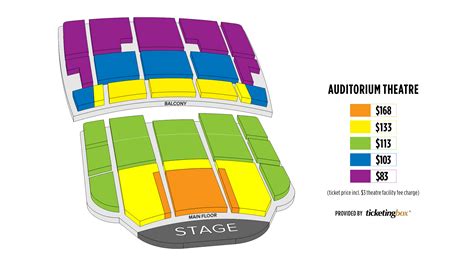 Auditorium Theatre Seating Chart Venue Seating Charts