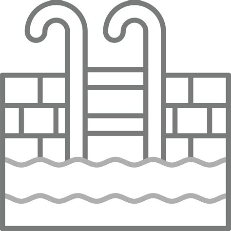 Swimming Pool Greyscale Line Icon 10656019 Vector Art At Vecteezy