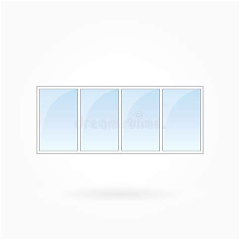 Window Frame Vector Illustration Eps 10 Stock Vector Illustration Of Four Clear 90031730