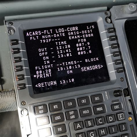 B737ng Home Cockpit Acars Printer Test 49 Off