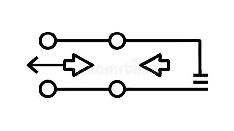 Circuit Diagram Logic Gate Or Flowchart Element Vector Design