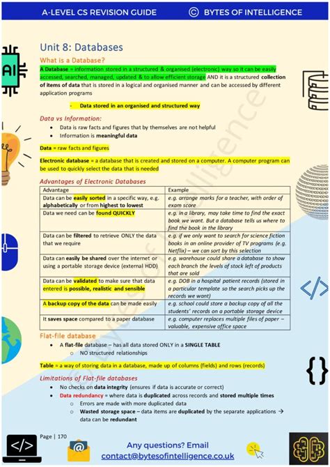 A Level Computer Science Revision Guide Part 1 • Bytes Of Intelligence