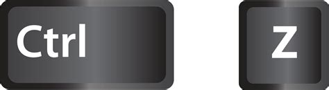 Ctrl Z Key Icon On White Background Keyboard Shortcut Icon For Your