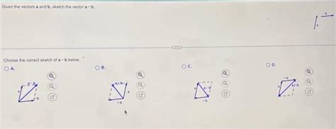Solved Given The Vectors A And B Sketch The Vector Ab Chegg Com