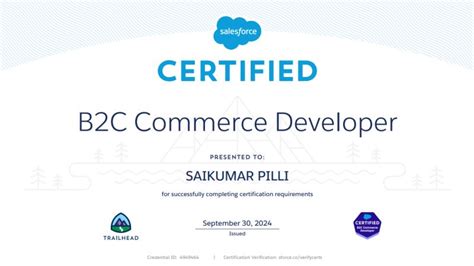 Sai Kumar On Linkedin Salesforcecertified B2ccommerce Salesforcedeveloper Ecommerce