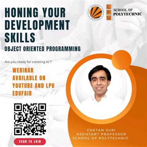 Lpu School Of Polytechnic On Linkedin Oopwebinar Objectorientedprogramming Developmentskills