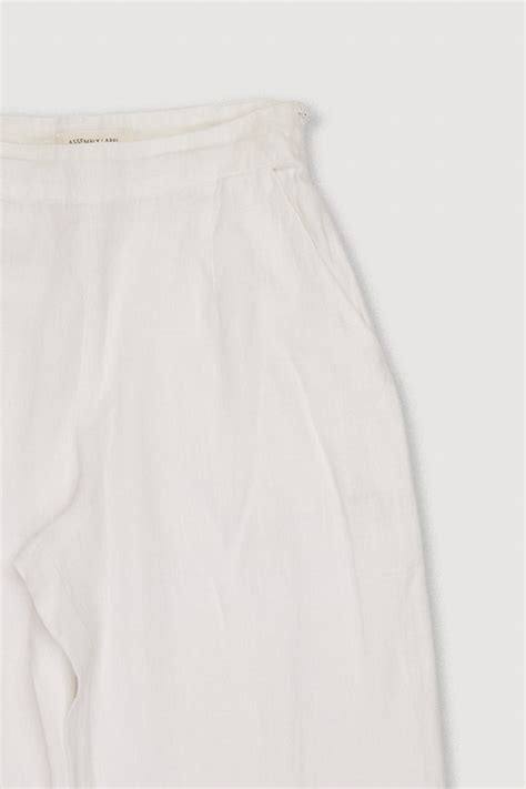 Re Worn Womens Linen Pant Assembly Label