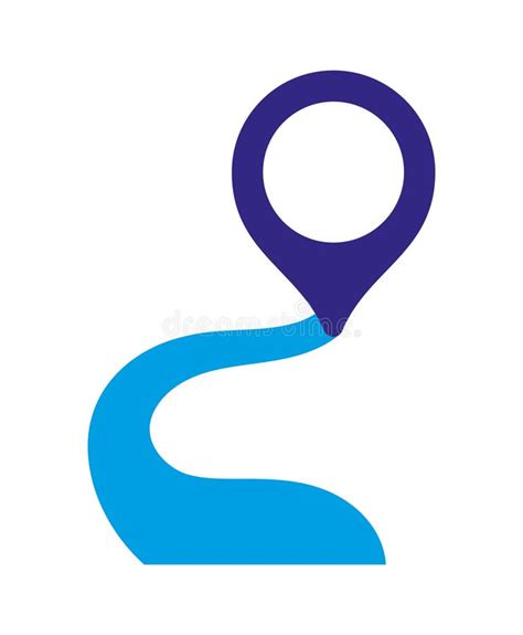 Maps And Navigation Pointer Route Stock Vector Illustration Of Road