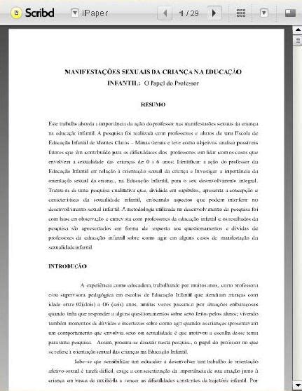 Sexualidade Infantil Educação e Variedades