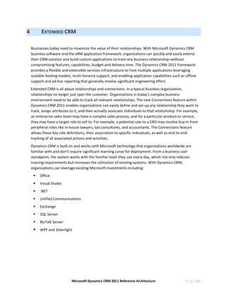 Dynamics Crm Reference Architecture Version PDF