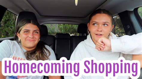Come Homecoming Dress Shopping And Try On With Me Emma And Ellie Youtube