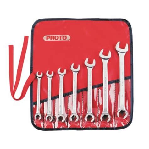 Stanley Proto J3700at 7pc Combo Flare Nut Wrench Set 12 Point