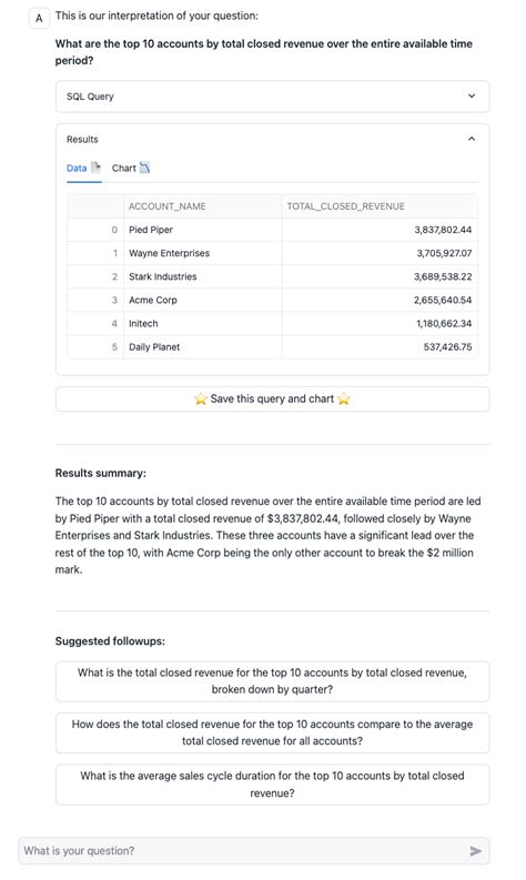 Enable Natural Language Querying Of Your Snowflake Marketplace Data