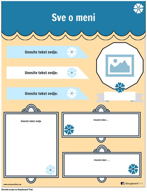 Predložak Sve O Meni Storyboard By Hr Examples