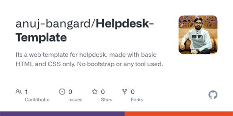 Github Anuj Bangard Helpdesk Template Its A Web Template For Helpdesk Made With Basic Html