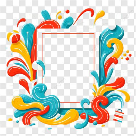 화려한 휴일 테두리 프레임 화려한 국경 포토콜 Png 일러스트 및 이미지 에 대한 무료 다운로드 Pngtree