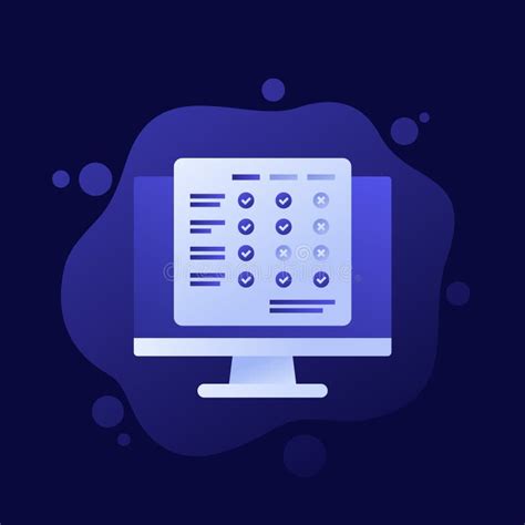 Comparison Chart With A Computer Vector Design Stock Vector Illustration Of Vector Screen