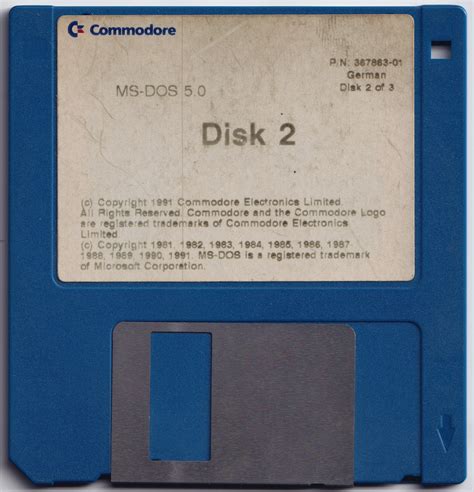 Commodore Ms Dos 50 N 367862 3 4 Free Download Borrow And