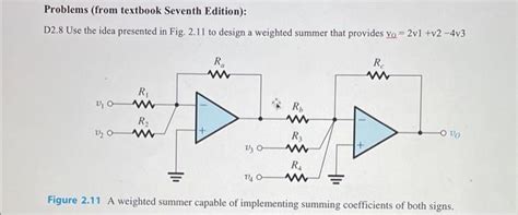 Solved Problems From Textbook Seventh Edition D2 8 Use Chegg Com