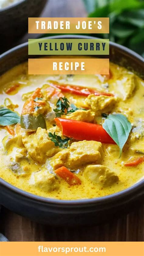 Trader Joes Yellow Curry Recipe Flavor Sprout Recipe Yellow