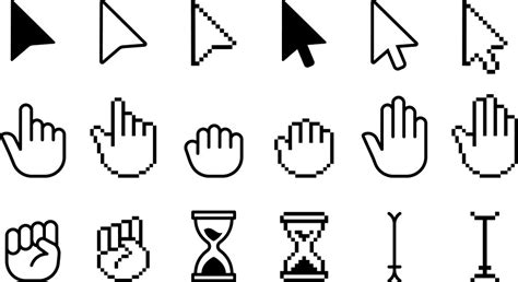 Arrows Set On White Background Royalty Free Vector Image