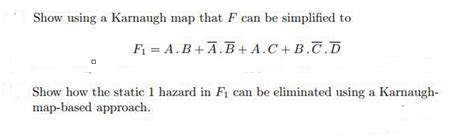 [solved] show using a karnaugh map that f can be simplifie