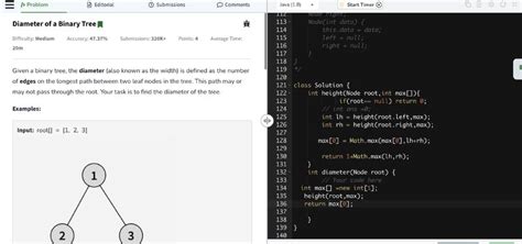 Codingjourney Problemsolving Binarytrees Treediameter Dfs