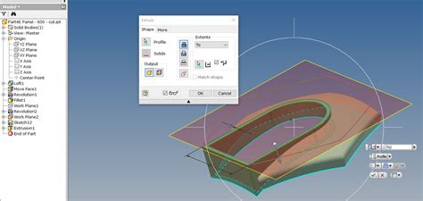 Creating A Cut Along A Curved Surface While Maintaining Depth And Angle Autodesk Community
