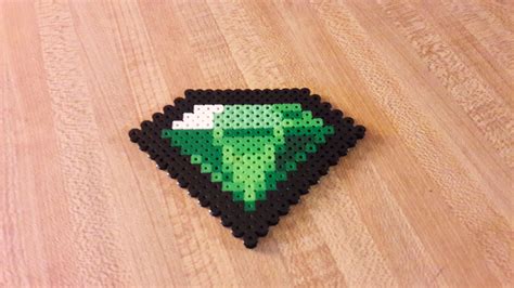 Chaos Emerald Perler Bead Sonic The Hedgehog Diy Perler Beads Perler Bead Templates Perler