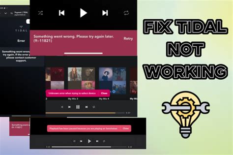 Fixed 8 Common Tidal Not Working Issues