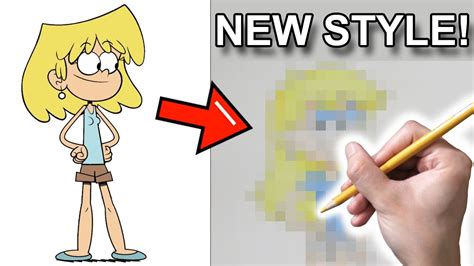 Drawing Lori Loud In A New Style The Loud House Redesign Youtube