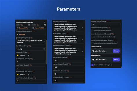 Custom Route Planner Widget Flutterflow