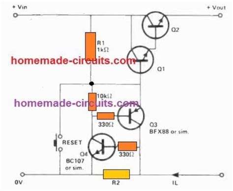 Simple Electronic Fuse Circuit Homemade Circuit Projects