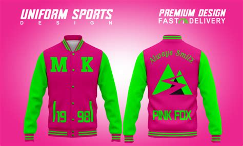 Custom Design Varsity Jacket 3d Mockup By Uniformdesigner Fiverr