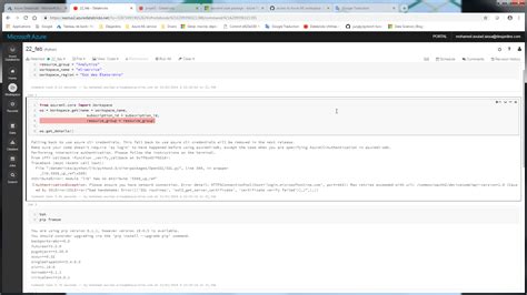 Access To Azure Ml Workspace · Issue 215 · Azuremachinelearningnotebooks · Github
