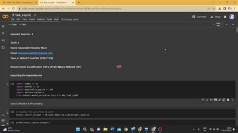 Completed Task 4 Of Aiml Task Samruddhi More Posted On The Topic Linkedin