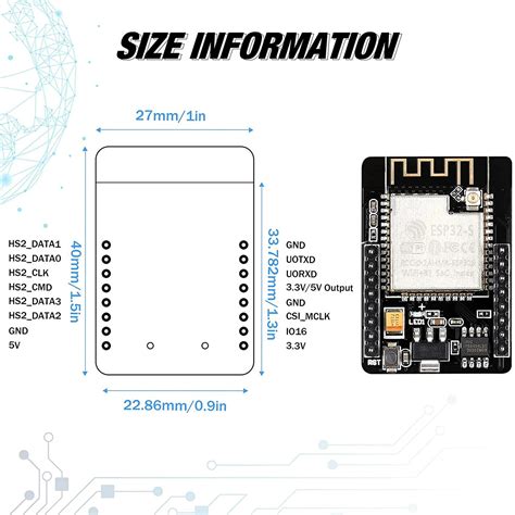 Esp32 Cam Camera Module Pinout Datasheet Features And 44 Off