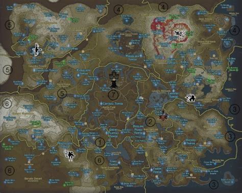 Zelda BOTW Map